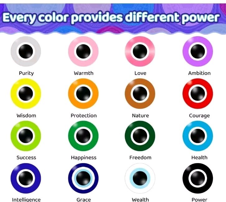 Evil Eye Beads for Jewelry Making Craft Set W/ 48 Compartment. Am Shelf ...