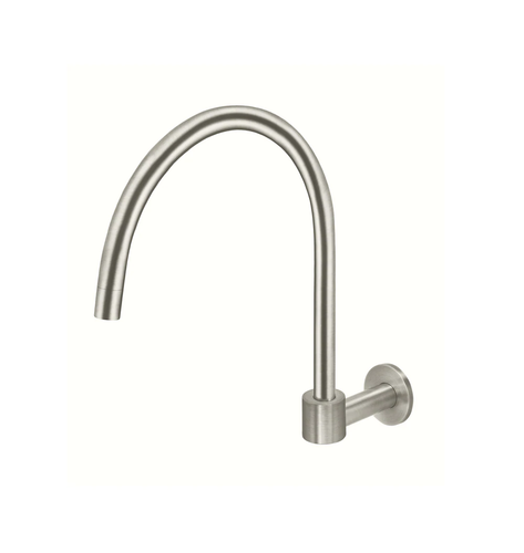 Meir Round High-Rise Swivel Wall Spout Brushed Nickel MS07-PVDBN for ...
