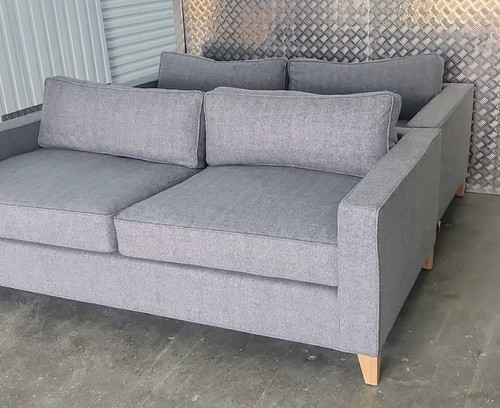 Neptune Shoreditch Large Wool Grey Sofa | eBay UK