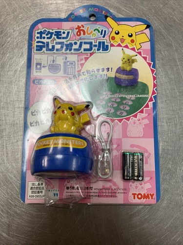 1998 TOMY Pokemon Vintage Pikachu Talking Telephone Call Ringtone Kit ...