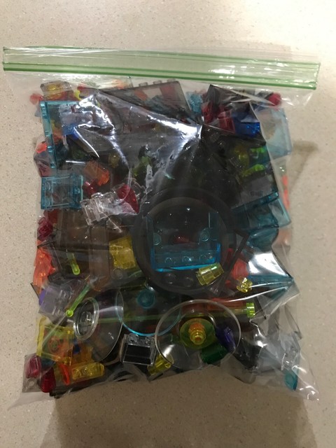 Lego Clear Colored Bricks Pieces Quart Size Bag Full Legos | eBay