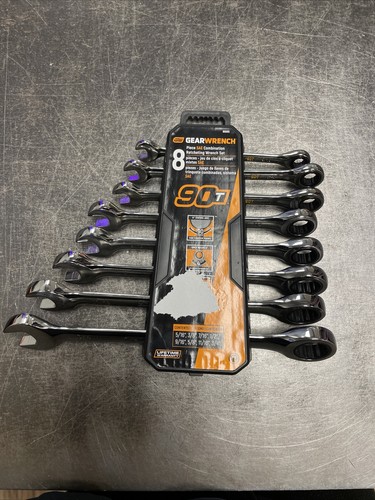 GearWrench 86695-06 SAE 90-tooth Combination Ratcheting Wrench Set With ...