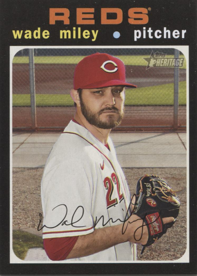 Wade Miley 2020 Topps Heritage High Number Card #571 - CINCINNATI REDS ...