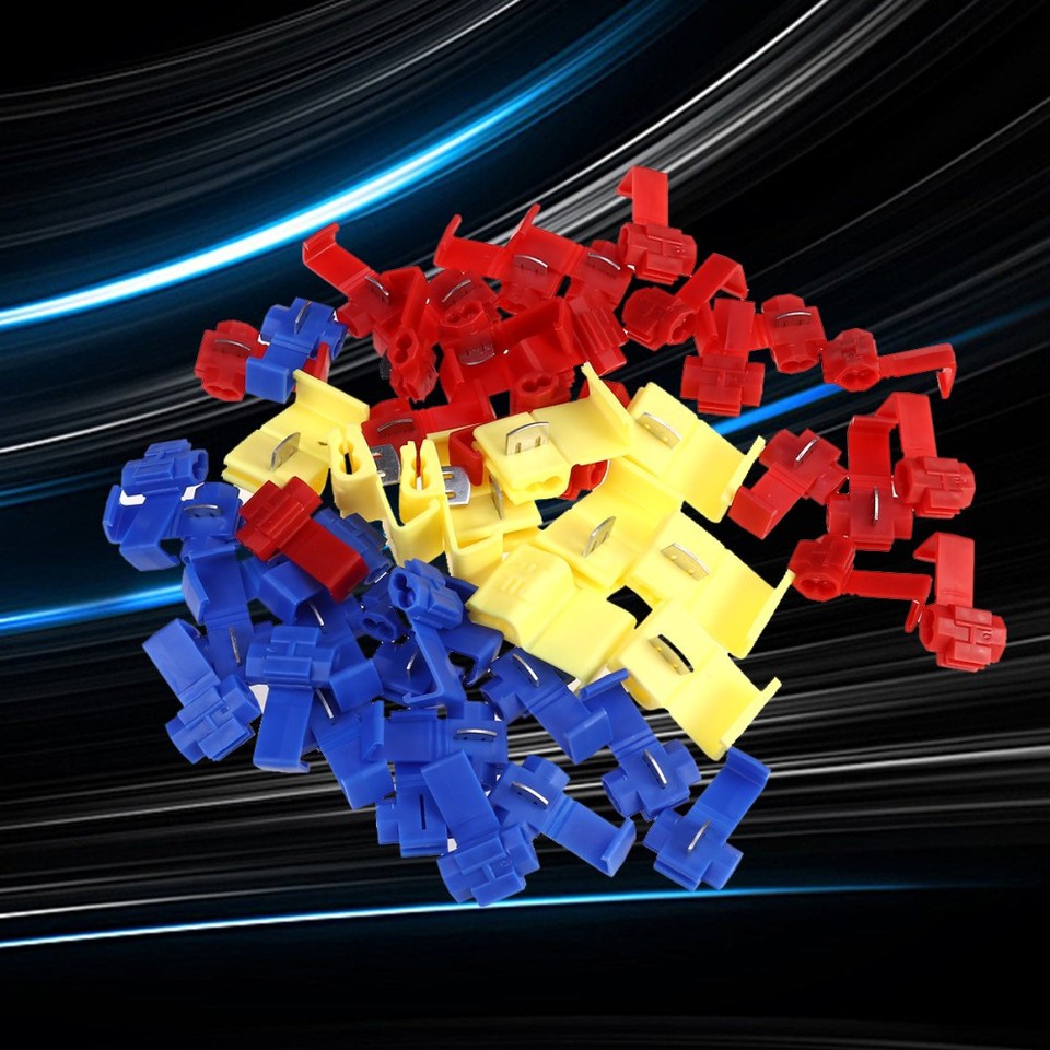 100pcs Branch Terminals & Splice Solderless Wire Connector Fitting ...