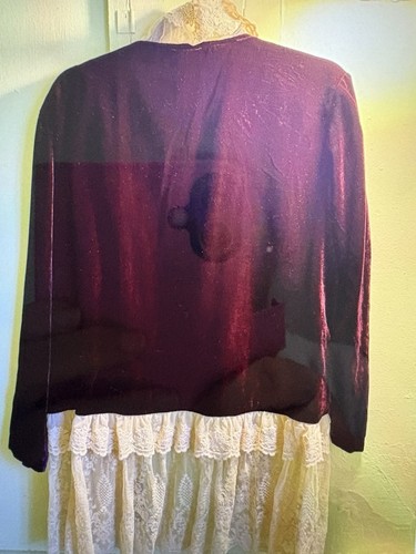 NEW! Jaded Gypsy Dream Weaver Womens Jacket in Merlot Lots Of Lace And ...