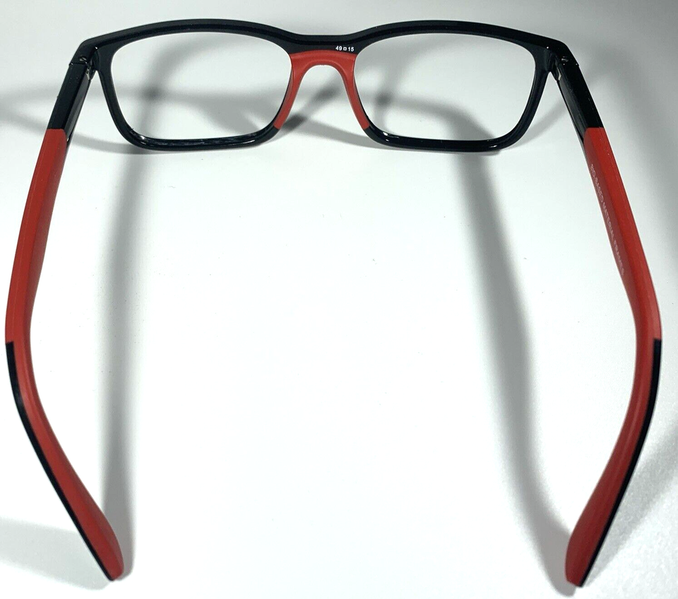 Ray-Ban Junior 1621 Eyeglasses Frame 3928 Black / Red Size: 49-15-130 ...