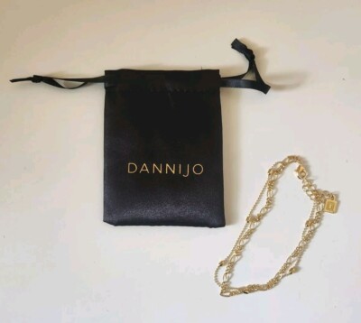 New DANNIJO Double Gold Anklet 9" - 11" | eBay