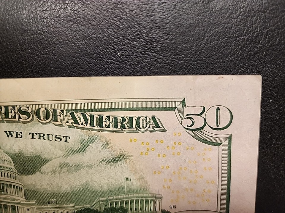 Rare Serial Numbers with 666 at the end $50 Dollar Bill Rare Notes ...