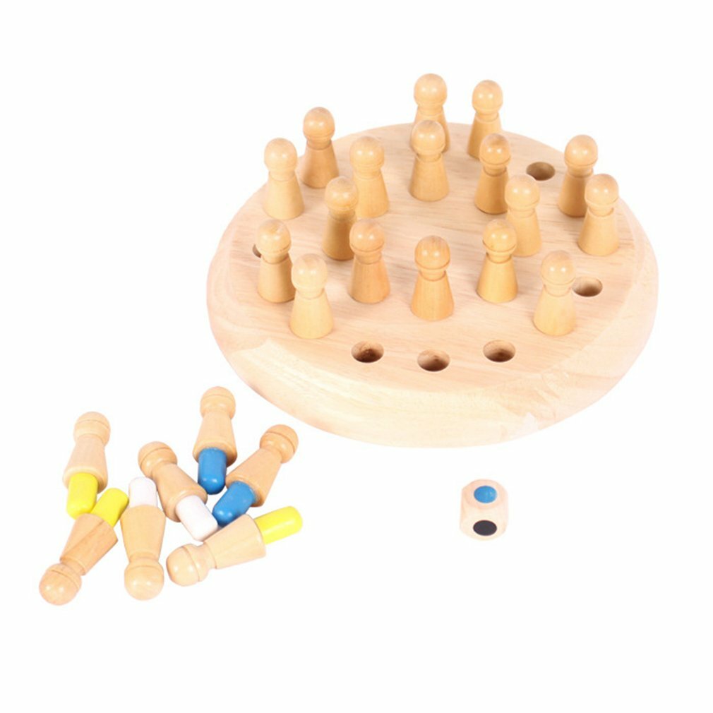 Kids Wooden Memory Match Stick Chess Game Educational Toy Brain ...