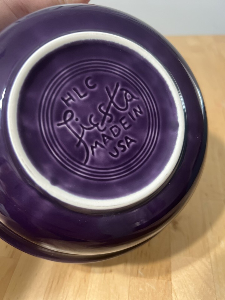 Fiesta HLC Fiestaware 19 oz Plum 7" Bowl EUC | eBay