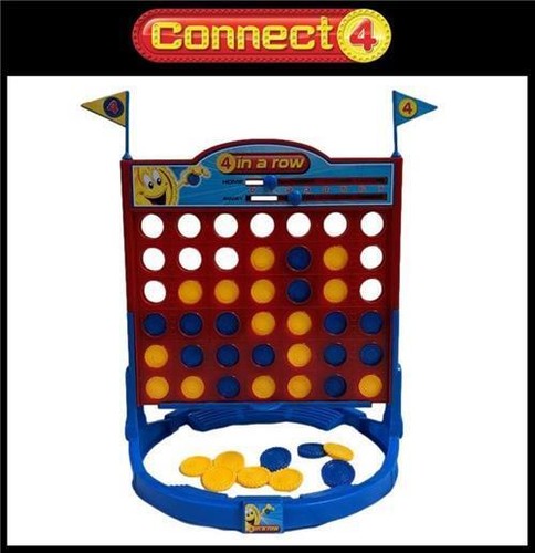Connect 4 FULL SIZE 4 in a Row Classic Grid Game A7 | eBay