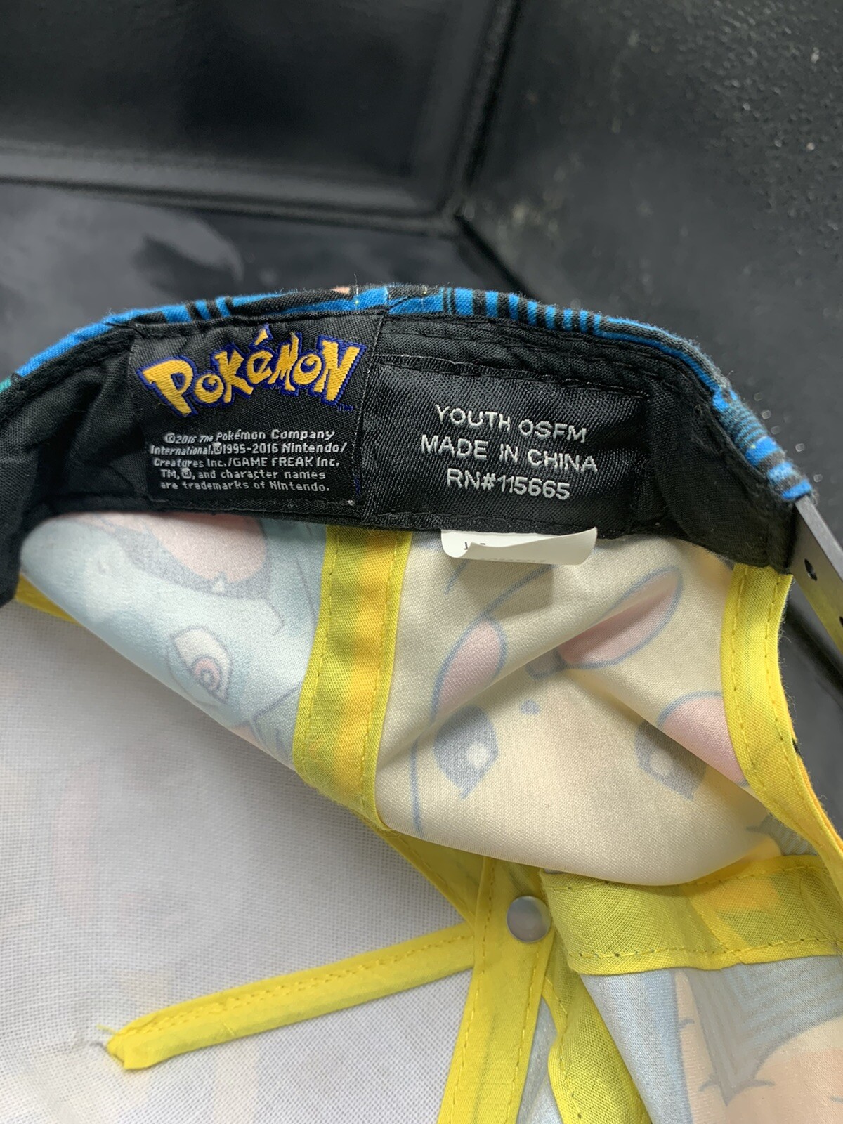 Pokemon The Original Starters Blue Gradient Snapback … - Gem