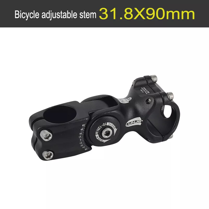 Bicycle Adjustable Stem 25.4/31.8 Handlebar Riser 90/110/130 Road ...