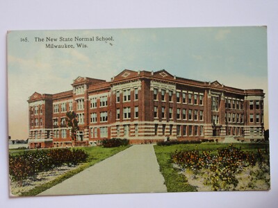 1913 New State Normal School in Milwaukee WISCONSIN Vintage Postcard | eBay