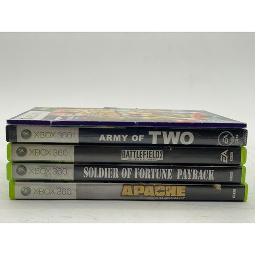 Xbox 360 Soldier of Fortune Army of 2 Kinect Adventures Apache BF2 Lot ...