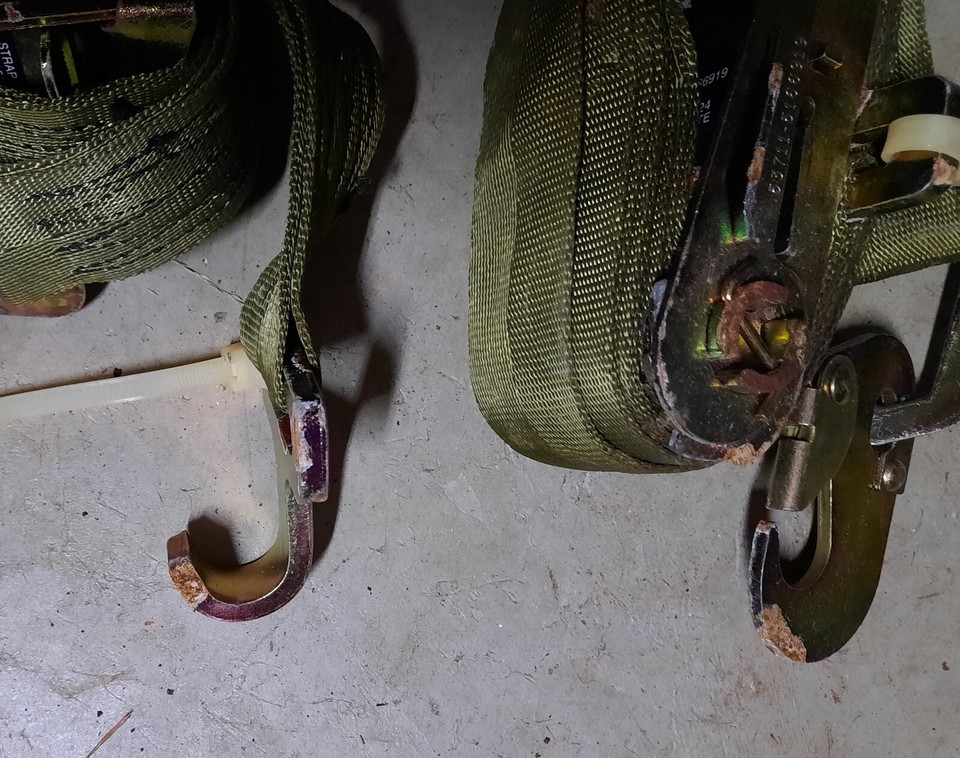 Pair of Heavy Duty Military Ratchet Straps 10’ Surplus Tie Downs | eBay