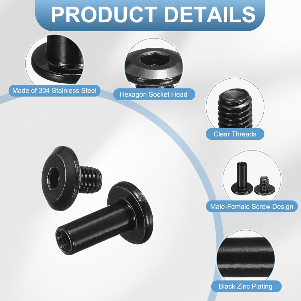 20 Sets Verbindungsschrauben M3x5.5mm Schrauben Weiblich 4x11.5mm ...