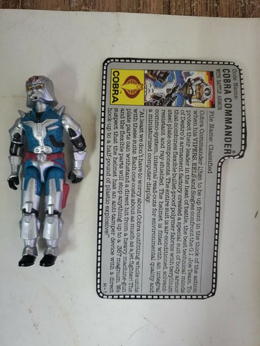 Vintage GI Joe 1987 Cobra Commander V7 Action Figure File Card ARAH ...