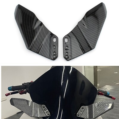 Front Fairing Winglets Spoiler Wing For YAMAHA YZF-R1 YZF-R6 YZF-R3 | eBay