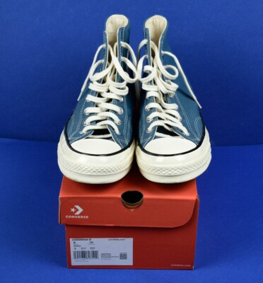 Converse Deep water Blue Canvas Chuck Taylor HiTop Sneakers 8m ...