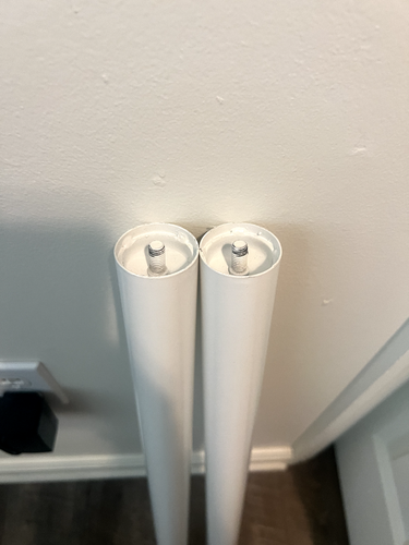 IKEA ADILS Table Legs, 2 - White. Screws and Plate NOT INCLUDED, legs ...