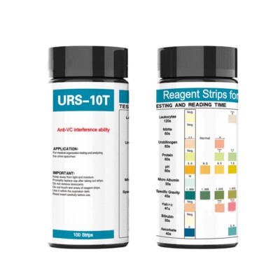 Assess Liver and Kidney Function URS 10 in 1 Urine Test Strips ...