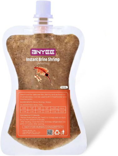 Instant Fish Food - Consisting of Non-Living Adult brine Shrimp for Fry ...