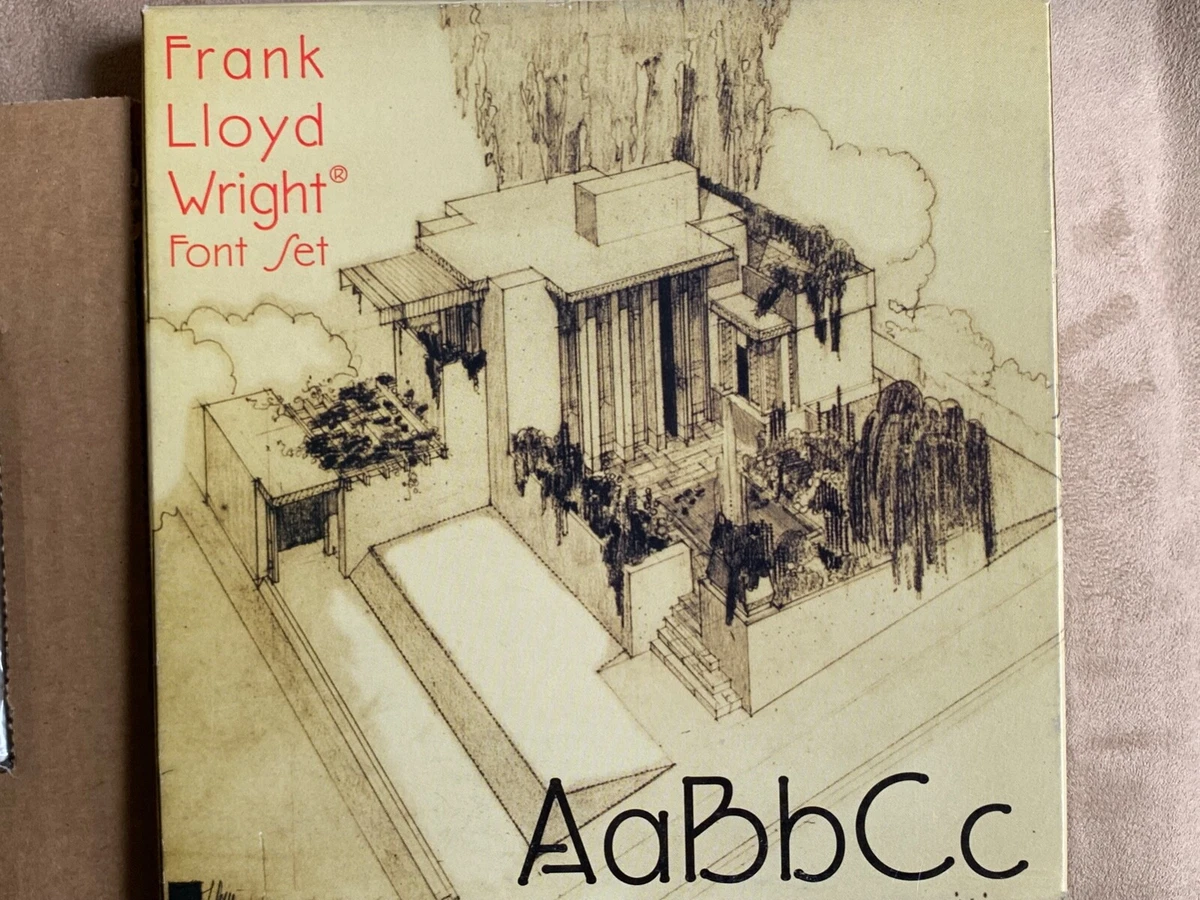 Frank Lloyd Wright Fonts