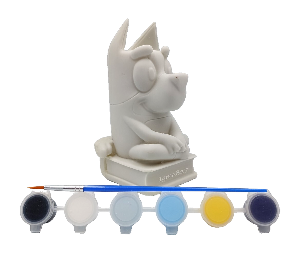 Paint Your Own BLUEY Money Box Piggy Bank Craft Set Includes paint ...