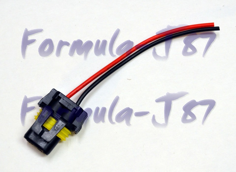 Wire Pigtail Female P 9012 HIR2 Head Light Two Harness Bulb Socket Lamp ...