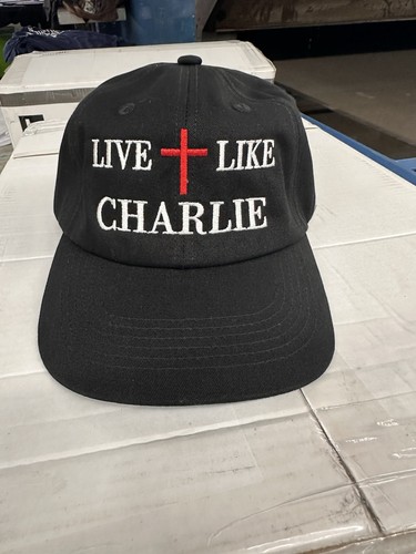 Charlie Kirk Hat- Live Like Charlie Dad Cap Black Embroidered | eBay