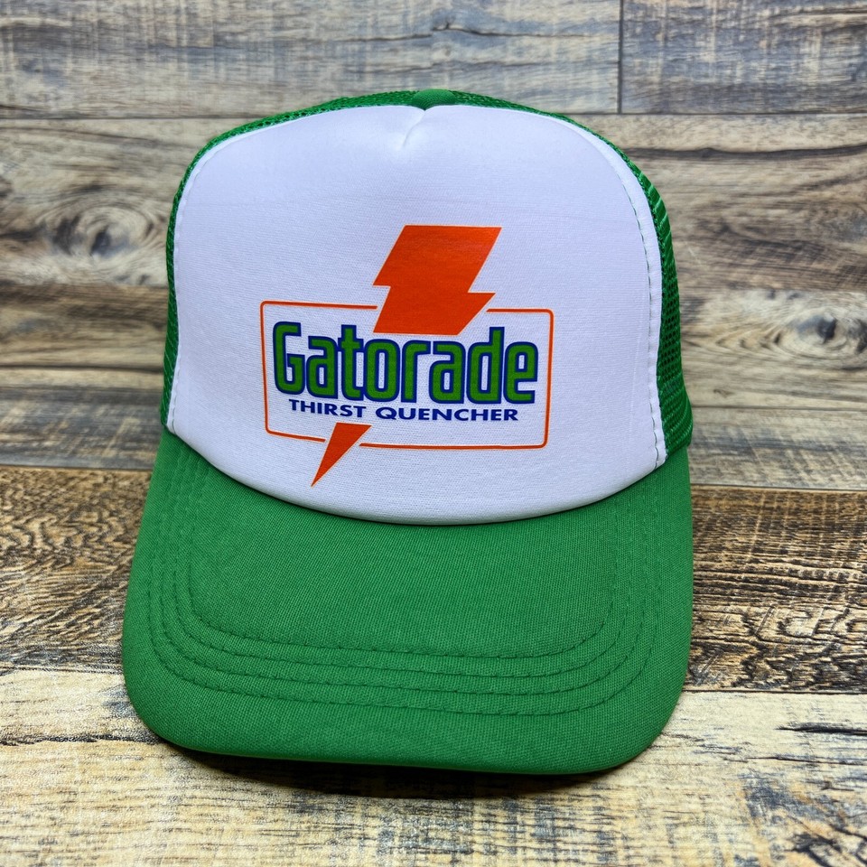 Gatorade Mens Trucker Hat Green Snapback Sports Drink Original Logo ...