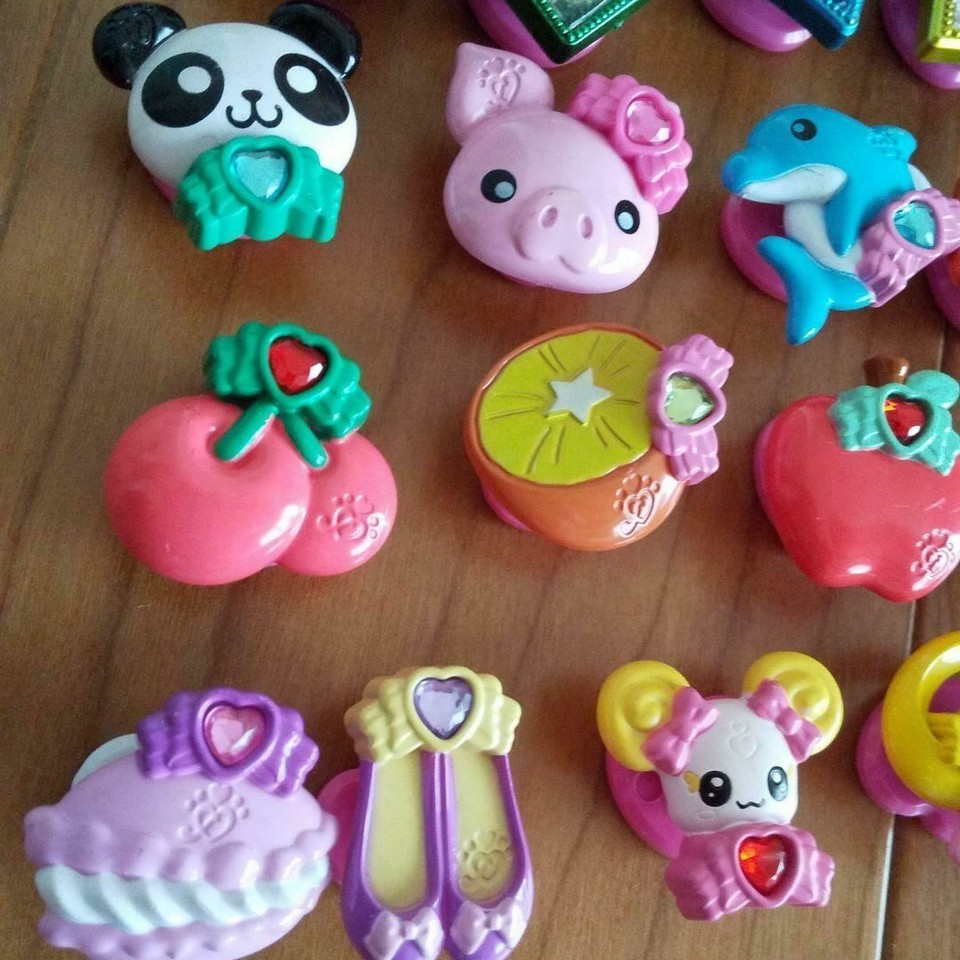 Glitter Force Smile PreCure Pretty Cure Smile Pact & Cure Decor 31p Set ...