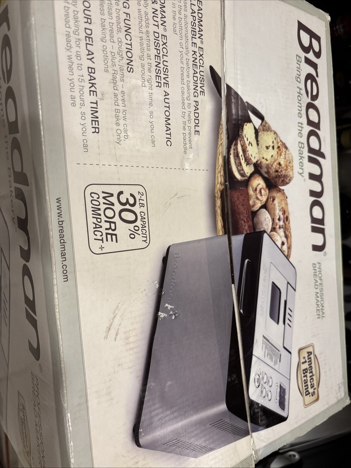 BREADMAN BK1050S - 2 LB Professional Bread Maker Stainless Steel NEW | eBay