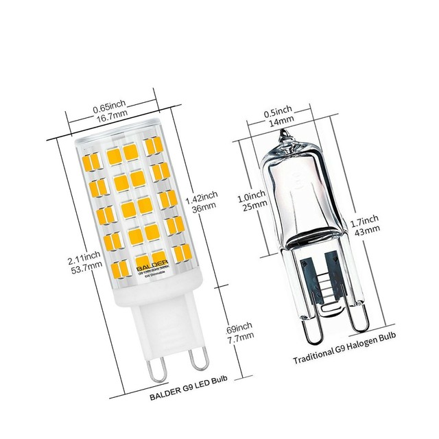 Balder Dimmable G9 6w LED Bulb 60w Halogen Replacement Warm White 3000k ...