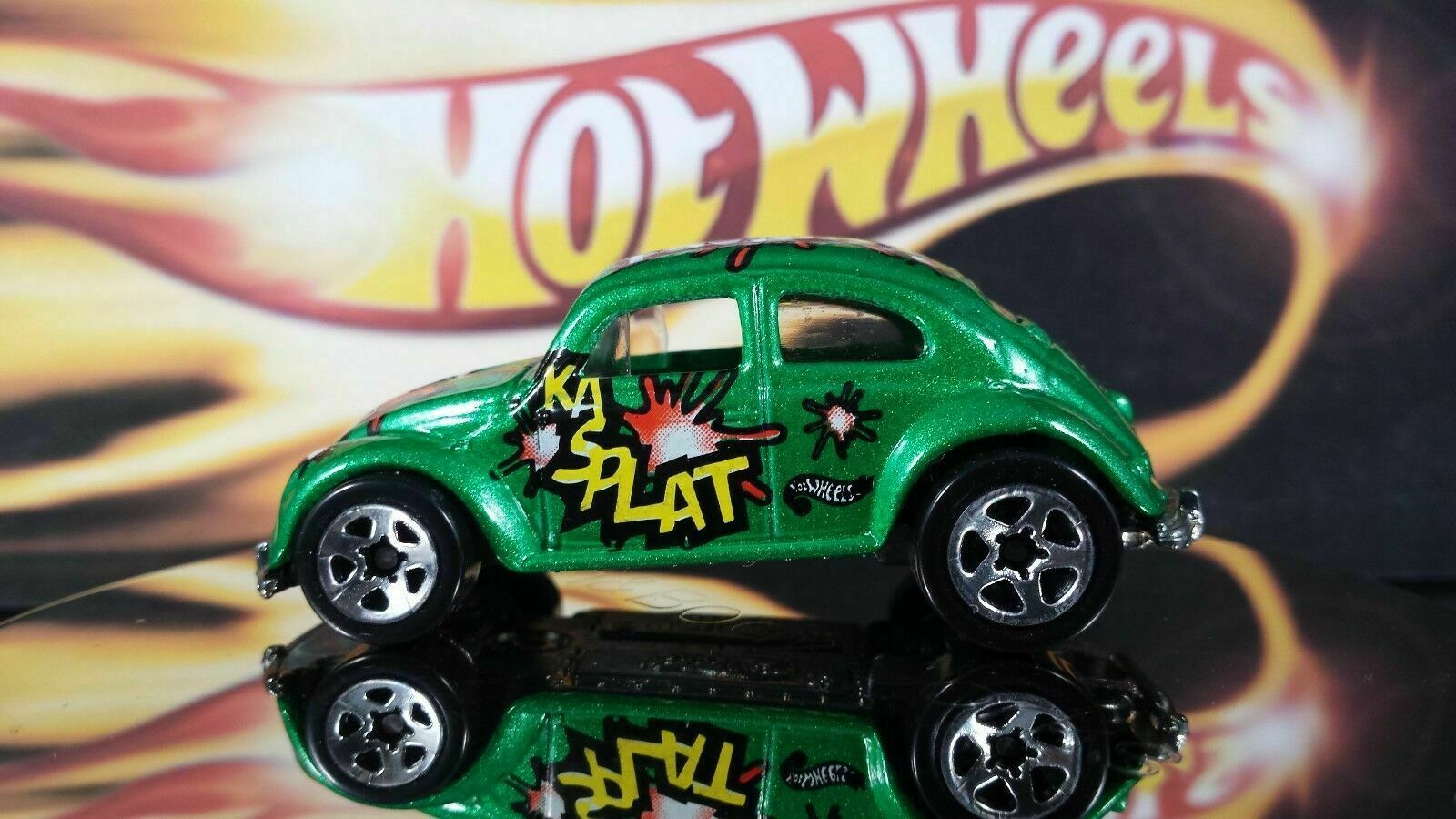 HOT WHEELS VW BUG GREEN SPLAT | eBay