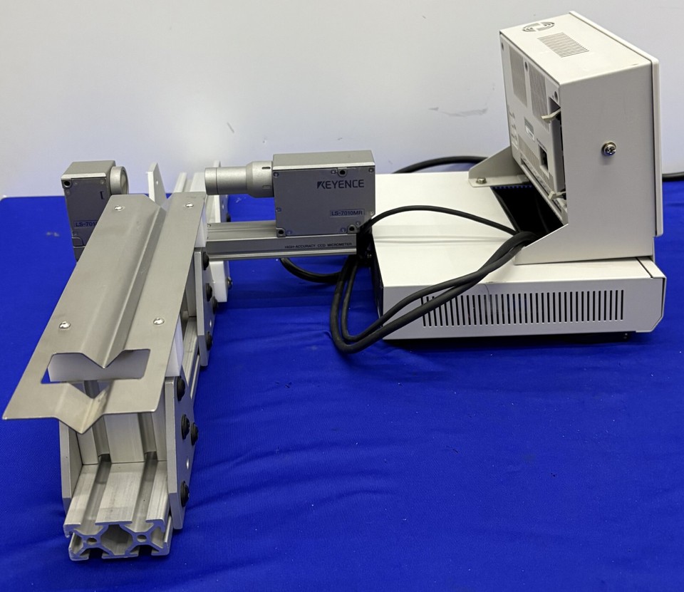 KEYENCE MICROMETER LASER LS-7501 CONTROLLER LS-7010MR & LS-7010MT ...