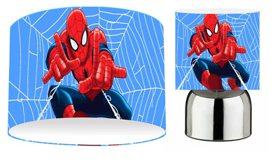 SPIDER-MAN SPIDEY choose from Light Shade, Touch Lamp or Both | eBay UK