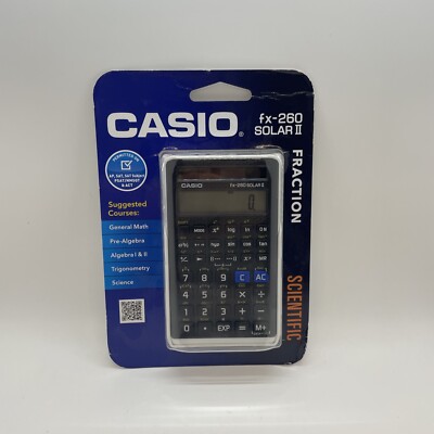 Casio Scientific Fraction Solar Calculator fx-260 Solar 2 New | eBay