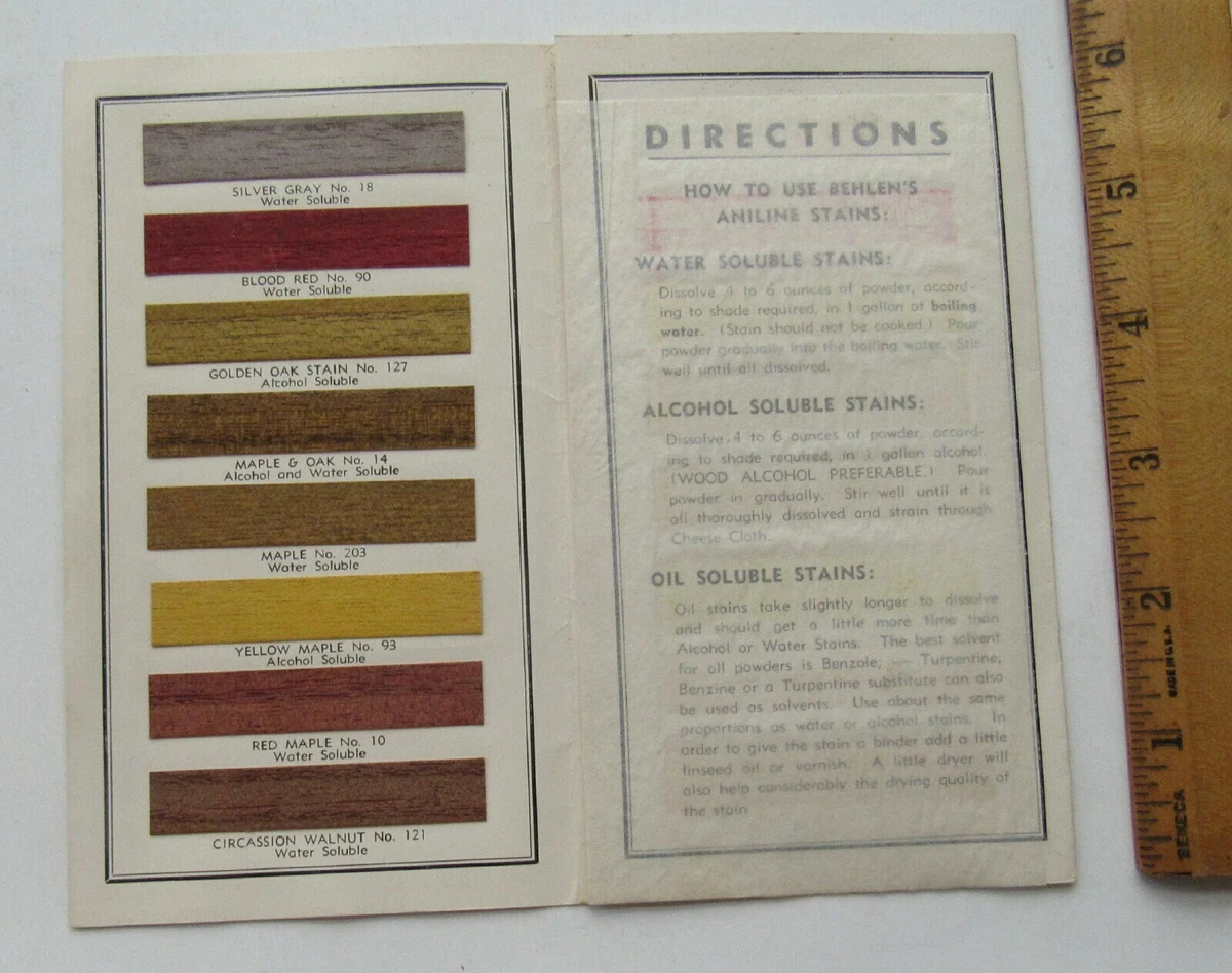 Alcohol Soluble Stains