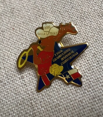 BPOE Elks 136th National Convention 2000 Dallas Texas Star Hat Lapel ...
