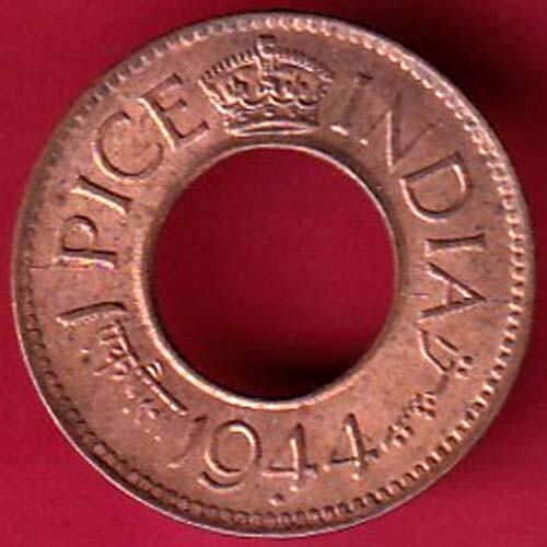 british india king george vi 1944 one pice copper coin#DM330 | eBay