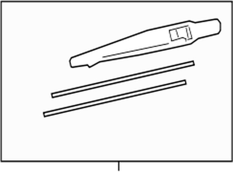 85242-42040 Toyota Blade assy, rear wiper 8524242040, New Genuine OEM ...