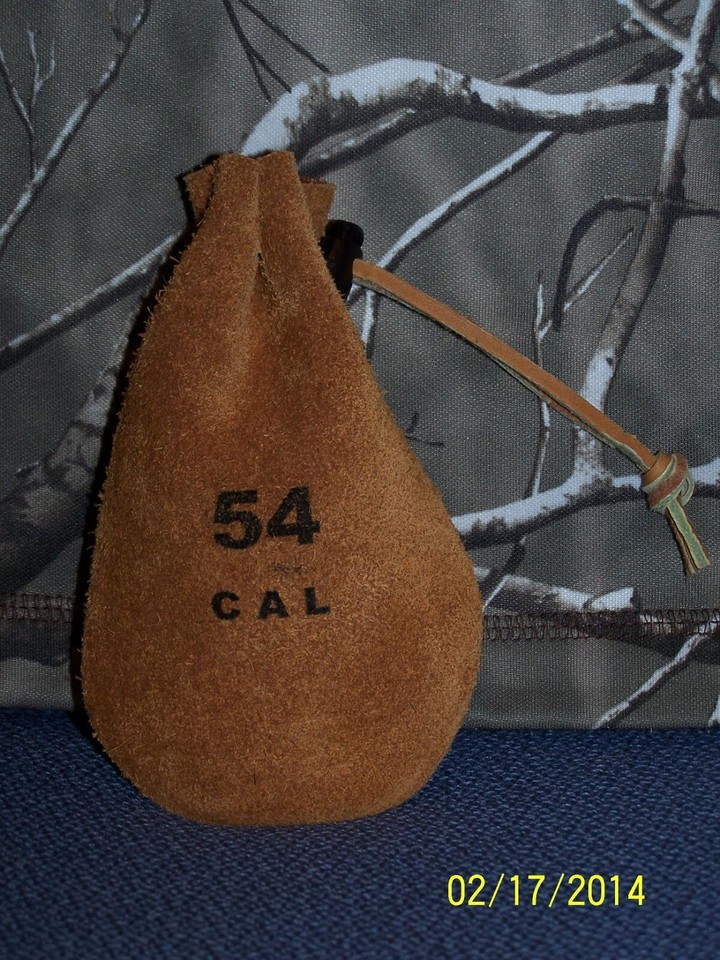 CUSTOM MADE LEATHER MUZZLELOADER AMMO BAG | eBay