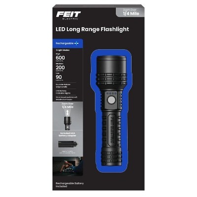 Feit Electric 6.6" Long Range Rechargeable LED Flashlight | eBay