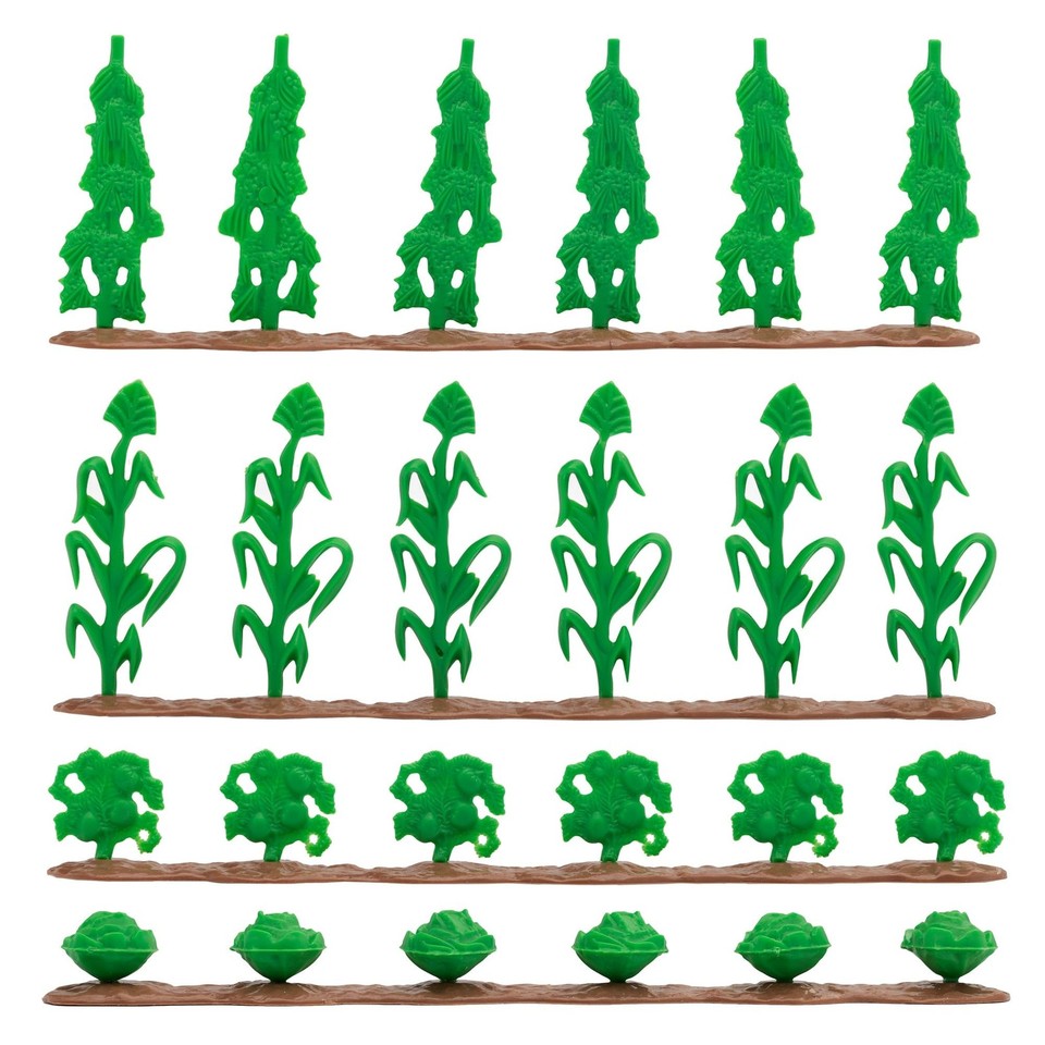 BMC Classic Marx Farm Crop Rows - 12pc Plastic Corn & Vegetable Field ...
