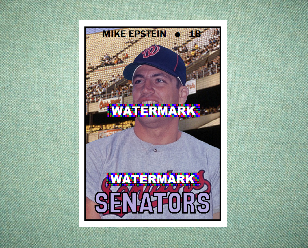Mike Epstein Washington Senators 1967 Style Custom Baseball Art Card | eBay
