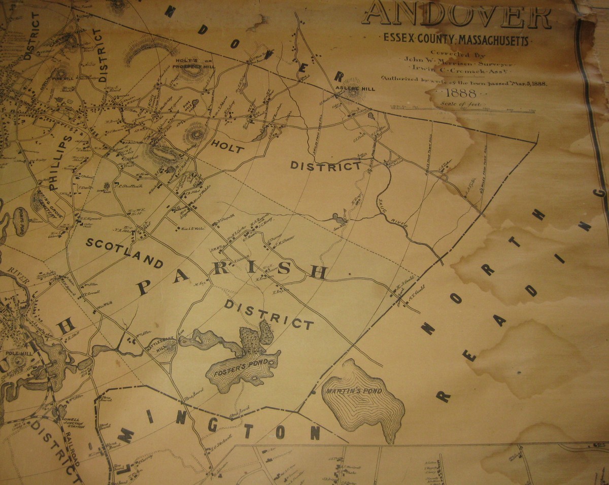 Whole Town Of Andover Ma Map