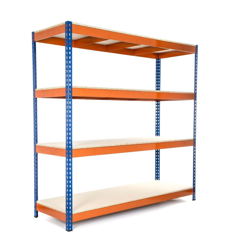 4 x 4 Tier Heavy Duty Steel Racking/Garage Shelving Unit/Metal Racking ...