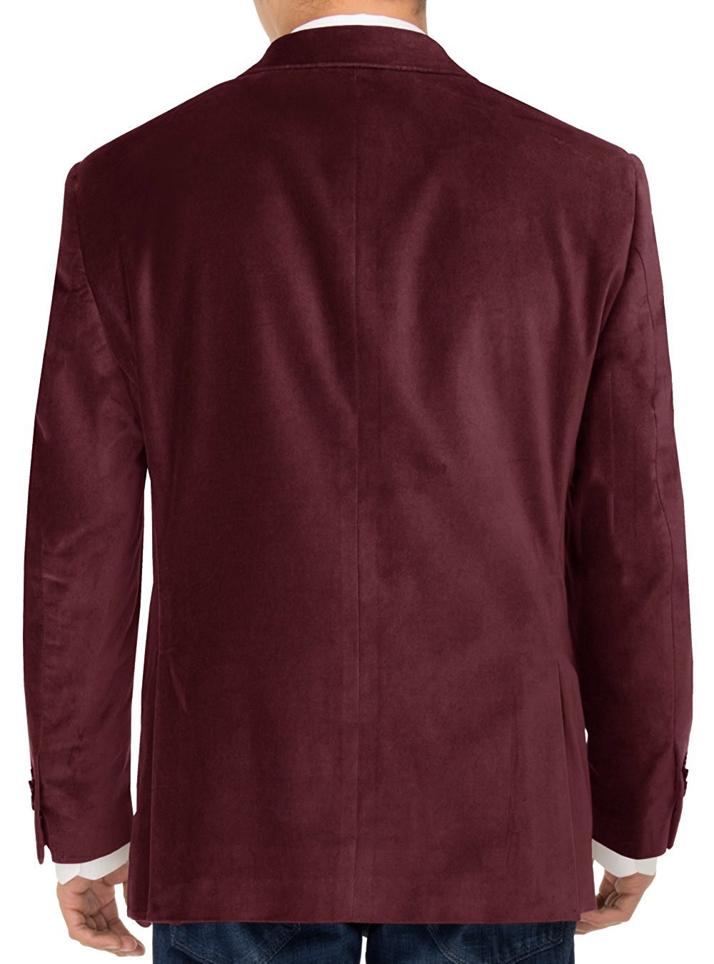 Luciano Natazzi Mens Two Button Velvet Suit Jacket Working Buttonholes ...